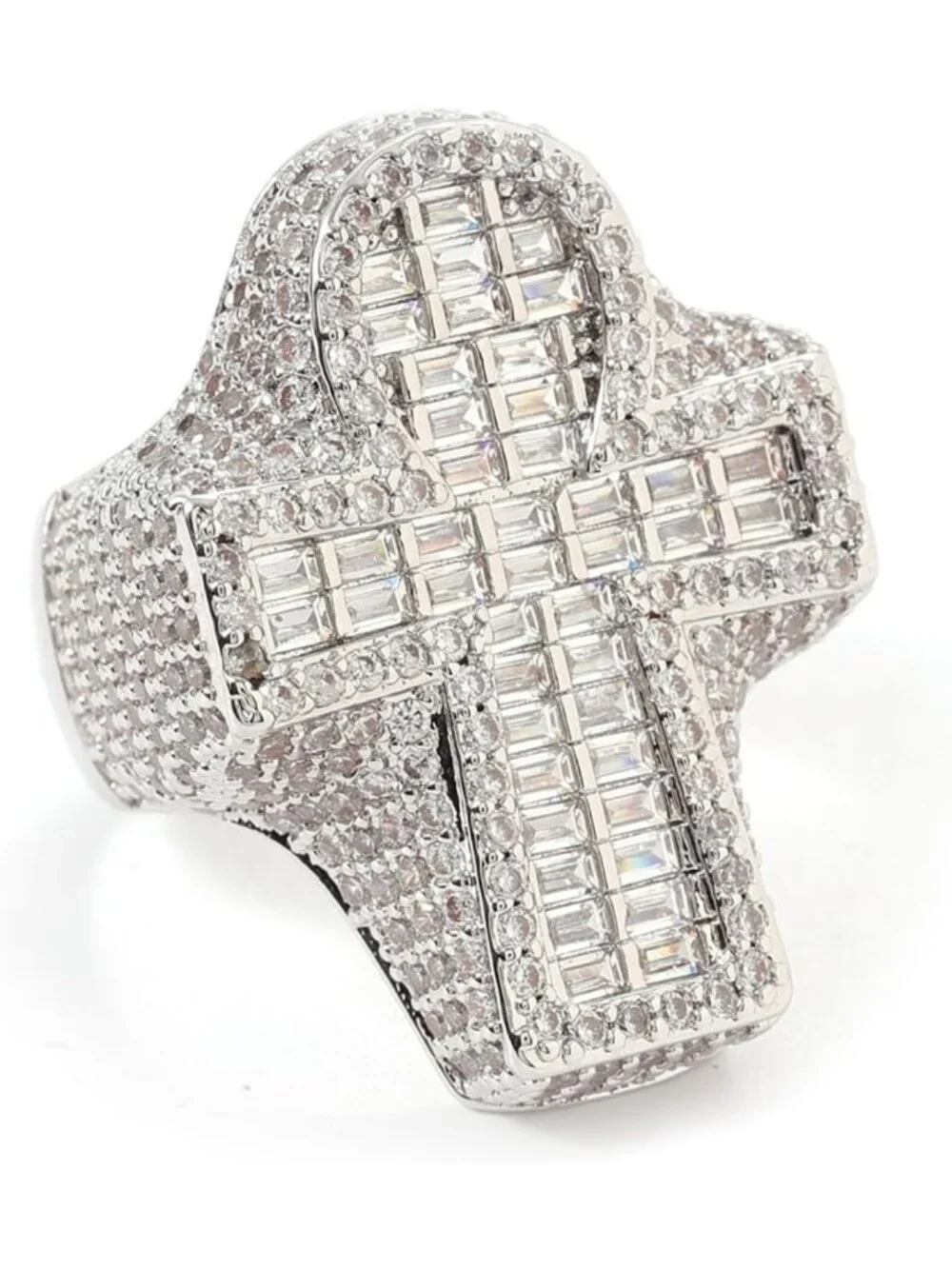 Accessories | Iced Out 14k Gold Plated Hip Hop Ring For Men Cz Diamond ...